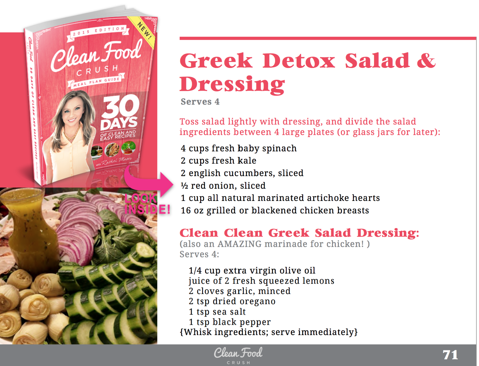 Detox Greek Salad | Clean Food Crush