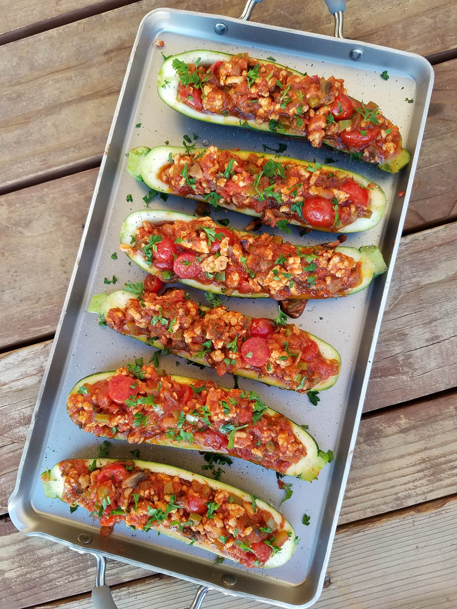 Italian Stuffed Zucchini | Clean Food Crush