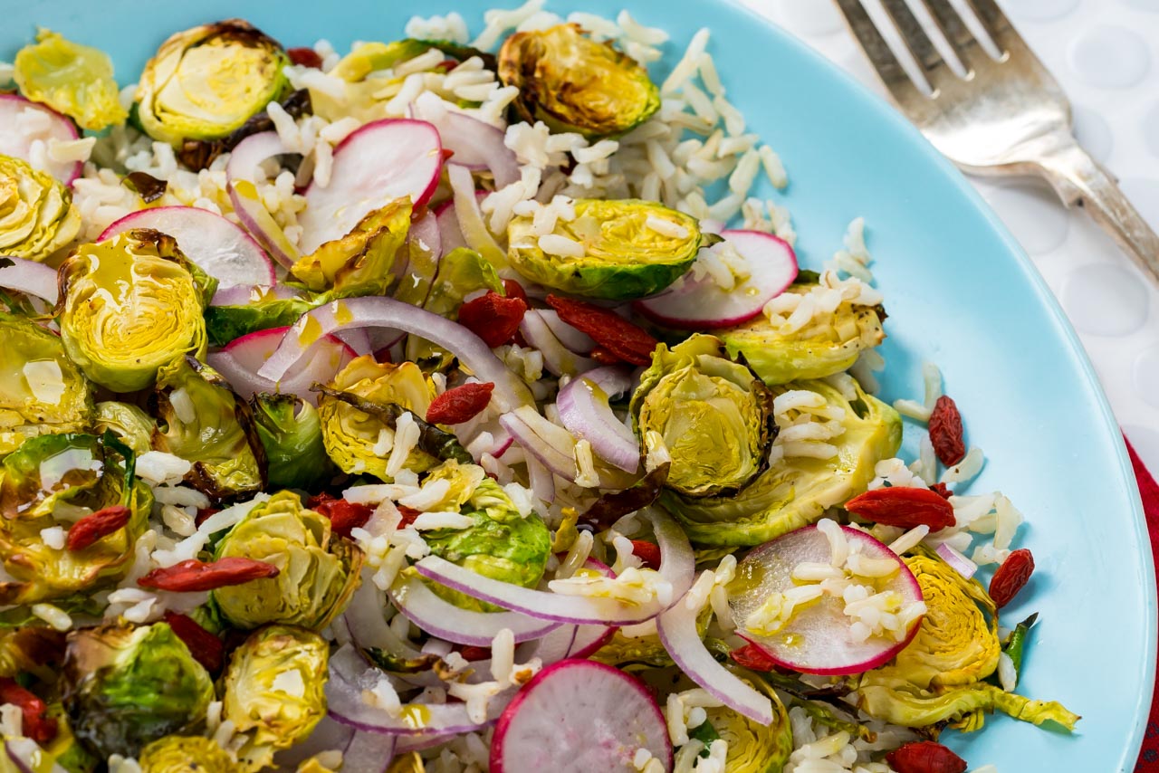 Brussels Sprouts & Brown Rice Salad (Delicious Nutritious Side Dish ...