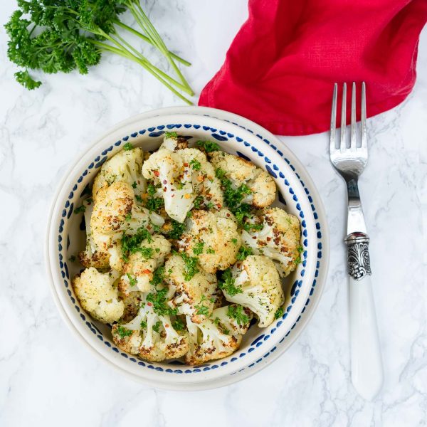Roasted Cauliflower + Garlic Vinaigrette is the Perfect Clean Eating ...