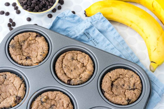 Yummy Flourless Banana Chocolate Chip Muffins in 5 Simple Steps ...