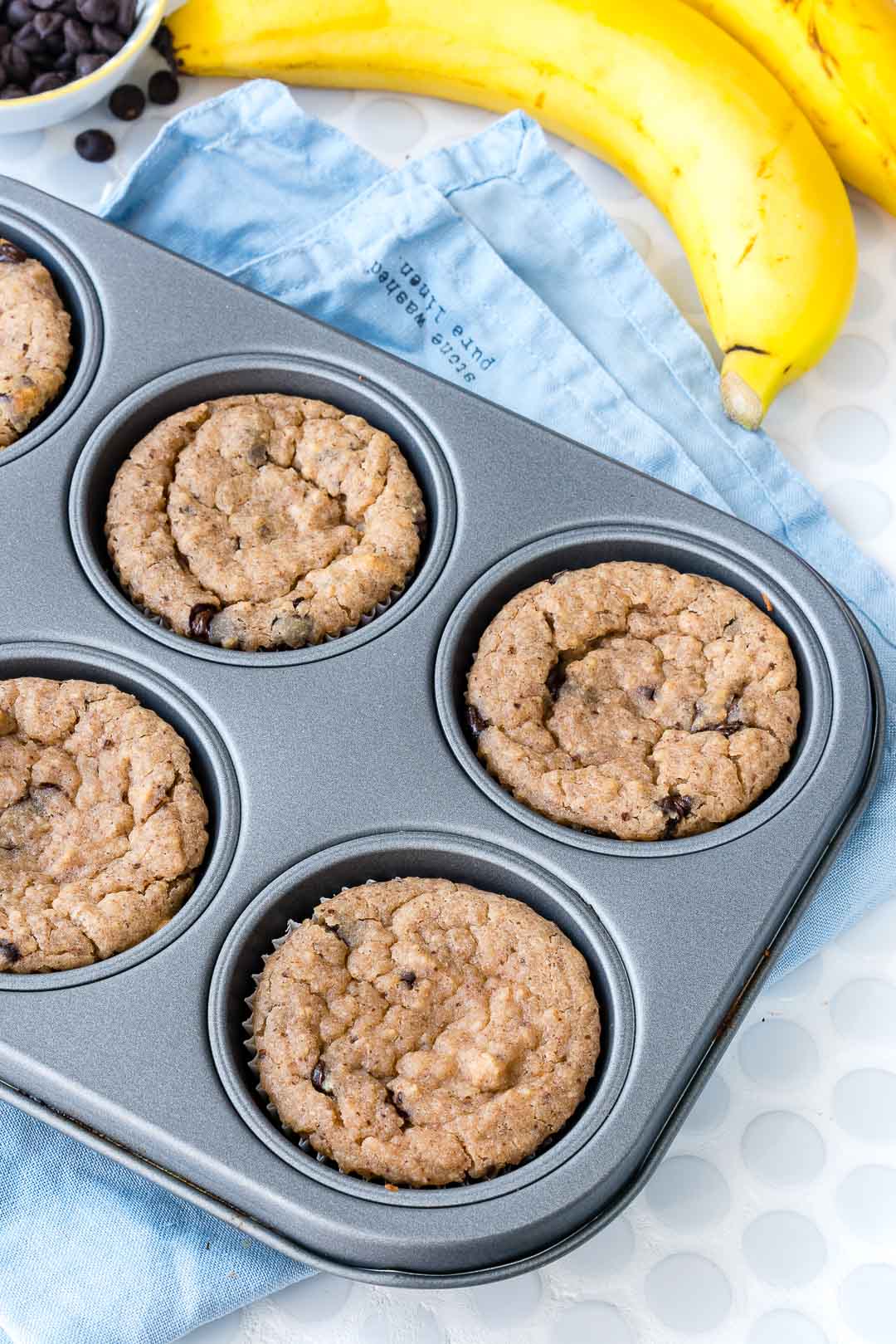 Yummy Flourless Banana Chocolate Chip Muffins in 5 Simple Steps ...