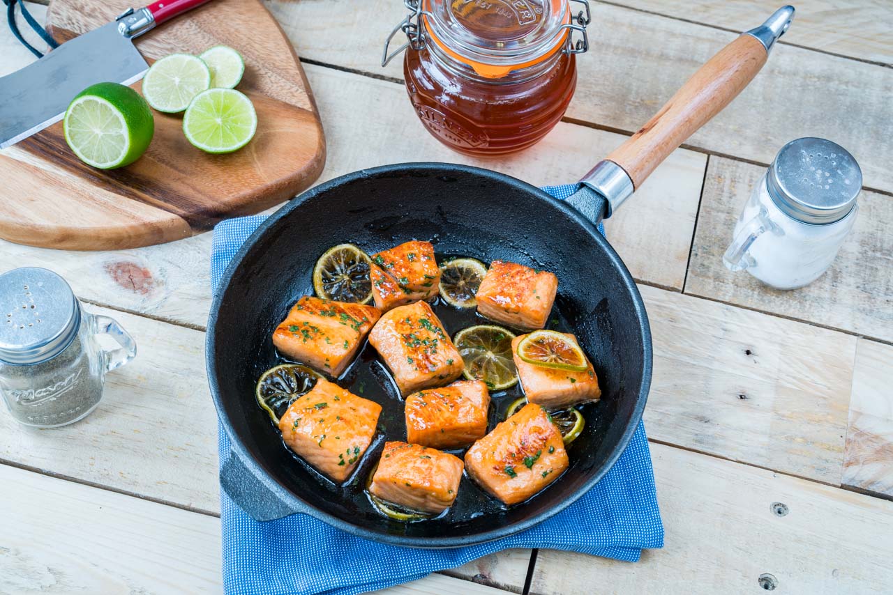 Honey Lime Salmon is a Quick Clean Eating Dinner Idea! | Clean Food Crush