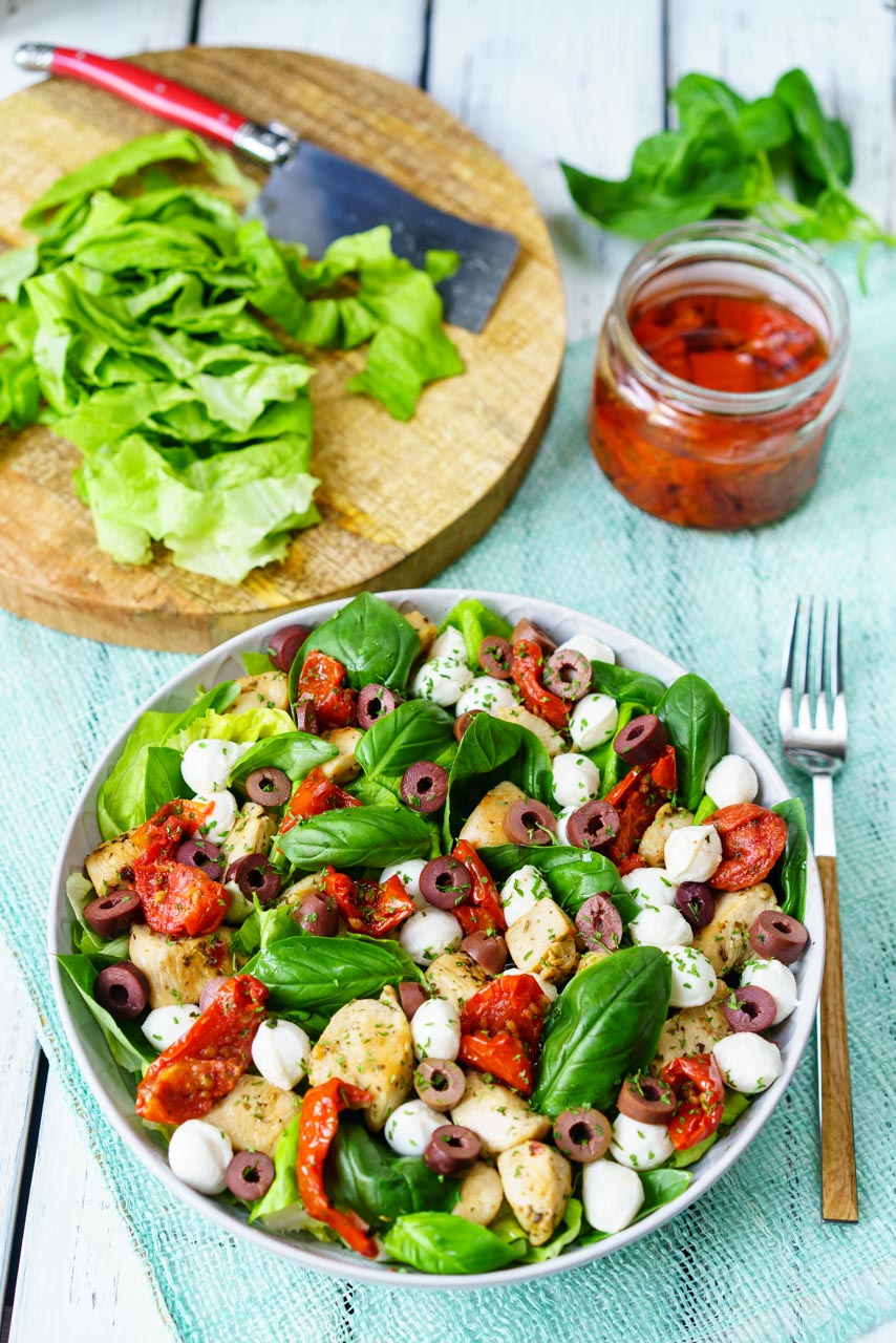 Italian Chicken Salad with Balsamic Dressing (Clean and Light!) | Clean ...