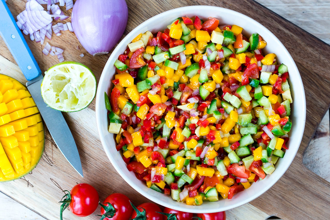 This Grilled Lime Salmon + Avo-Mango Salsa is Mouthwatering & Fast ...