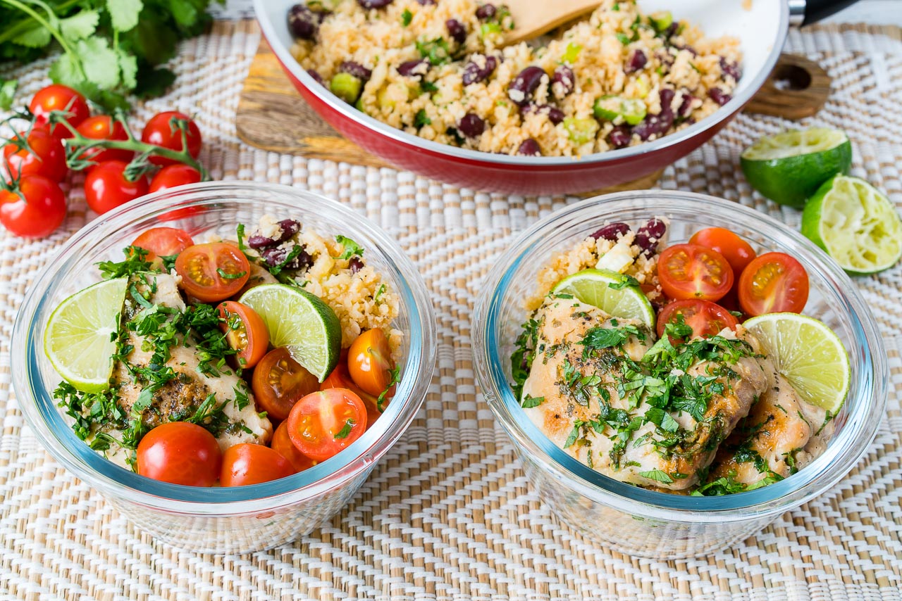 Cilantro Lime Chicken + Cauliflower Rice for Meal Prep Day! | Clean ...