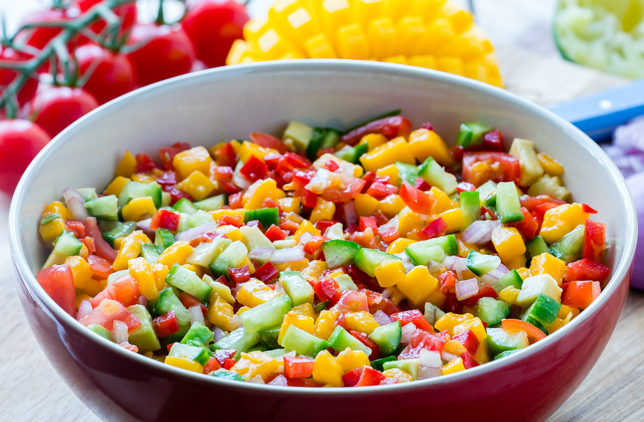 This Grilled Lime Salmon + Avo-Mango Salsa is Mouthwatering & Fast ...