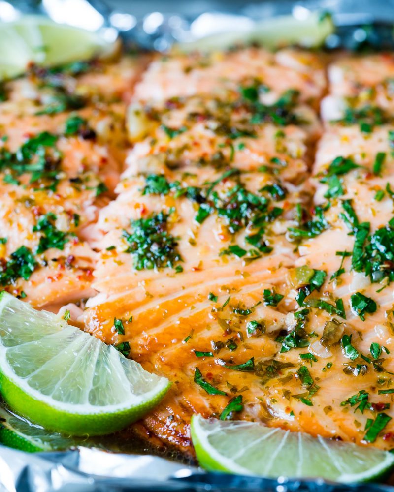 This Honey Garlic & Lime Salmon is FAST and Super Healthy! | Clean Food ...