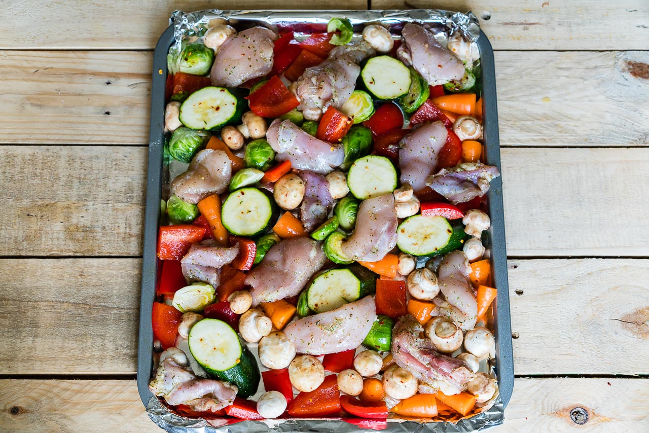 Sheet-Pan Italian Chicken + Roasted Veggies for Meal Prep Time! | Clean ...