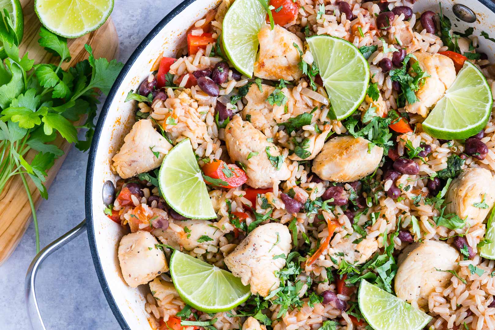 Everyone Loves this Skillet Cilantro-Lime Chicken + Rice! | Clean Food ...