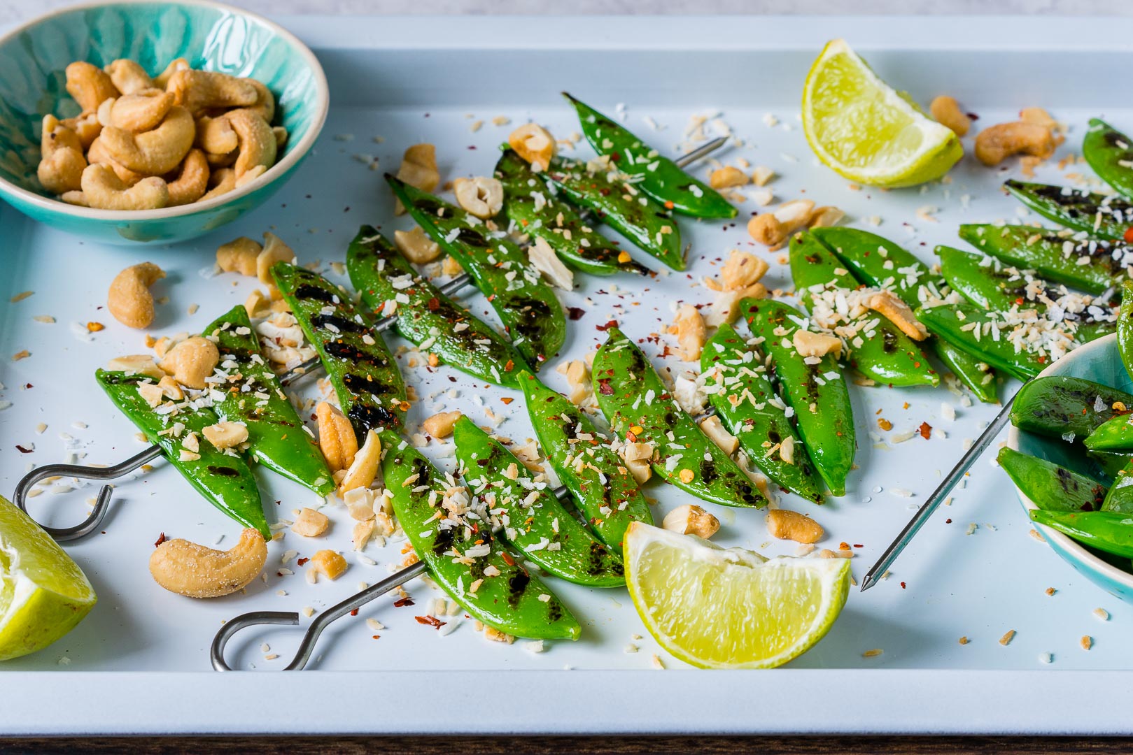 Grilled Peas with Toasted Coconut + Cashews are a NEW Weekend Grill ...