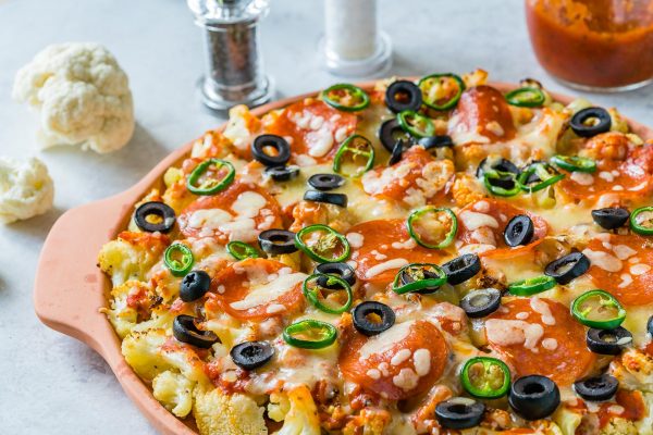 This Clean Eating Cauliflower Pizza Bake is the BEST Creation! | Clean ...
