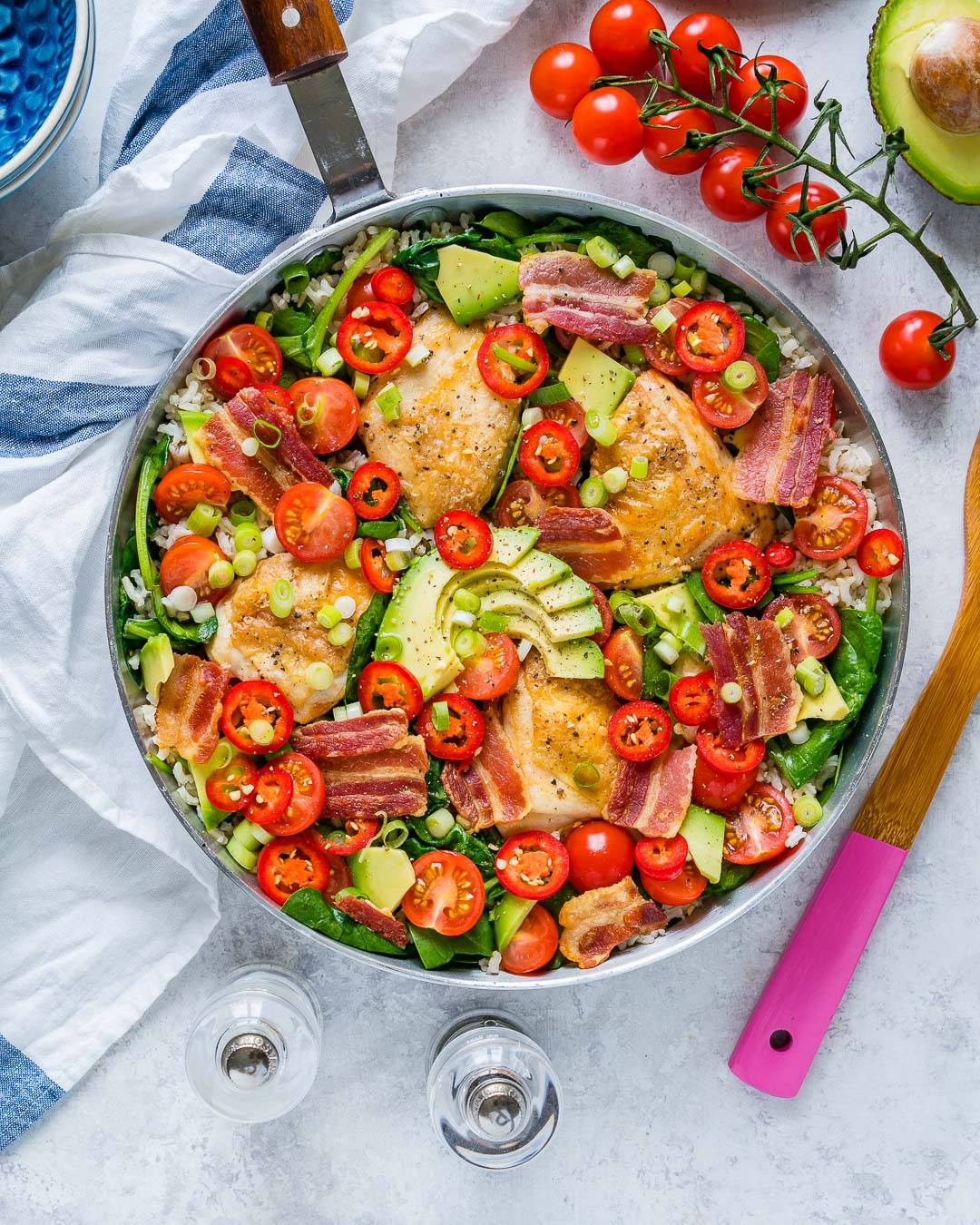 Fresh BLT Skillet Recipe for Bacon Lovers Who Eat Clean! | Clean Food Crush