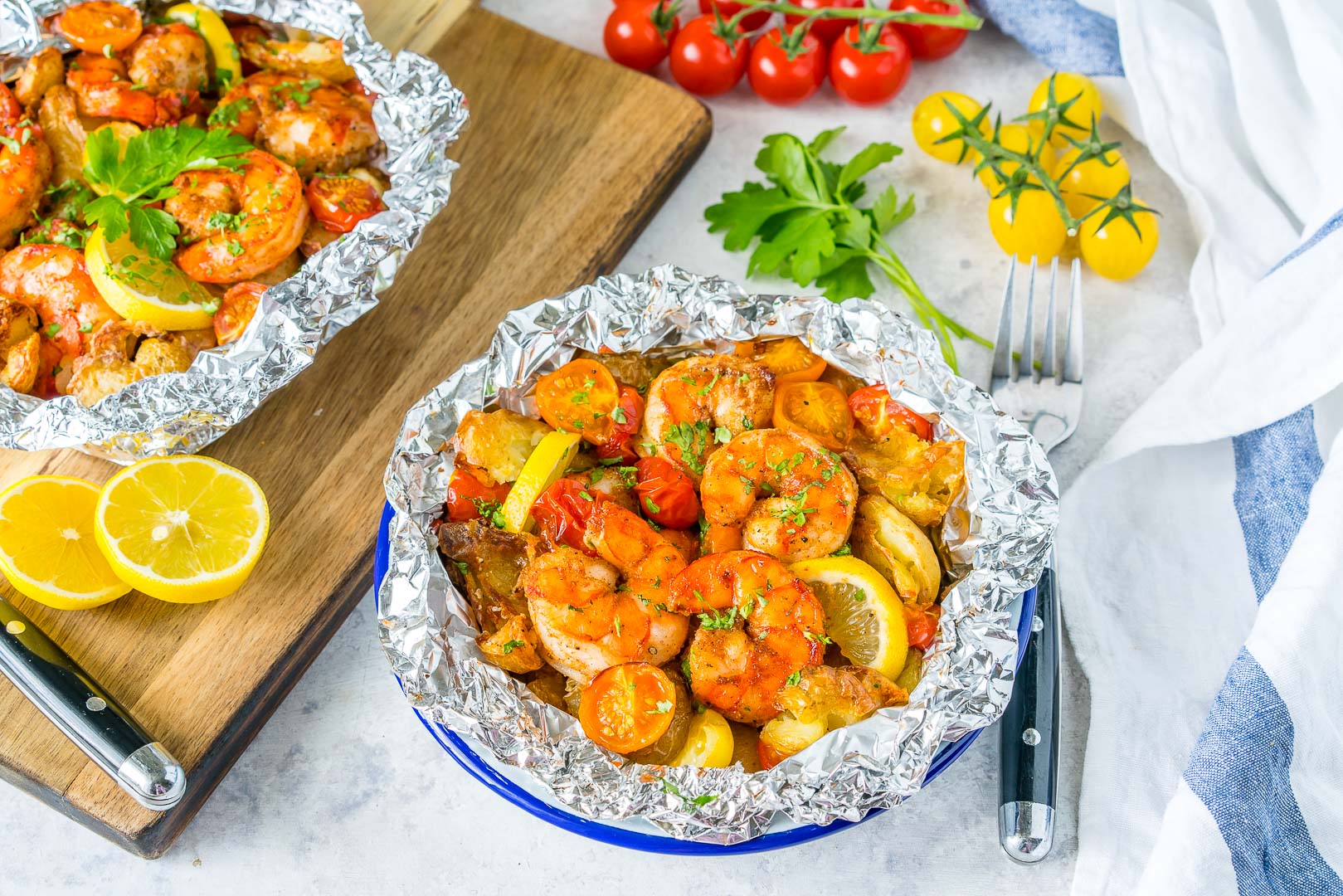 Honey Garlic Shrimp Packets are an Easy & Clean Meal Prep Idea! | Clean ...