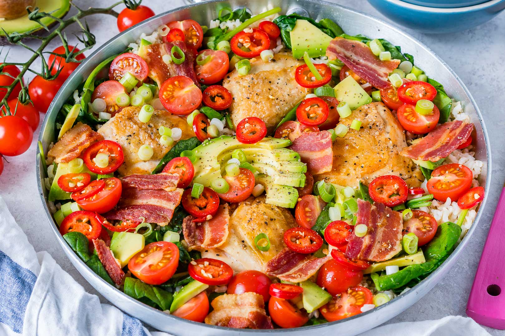 Fresh BLT Skillet Recipe for Bacon Lovers Who Eat Clean! | Clean Food Crush