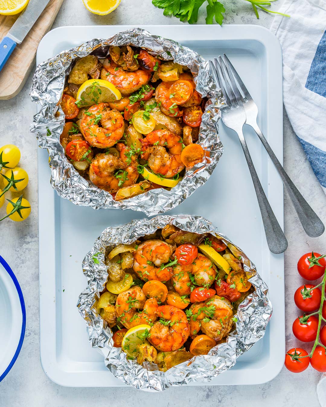 Honey Garlic Shrimp Packets are an Easy & Clean Meal Prep Idea! | Clean ...