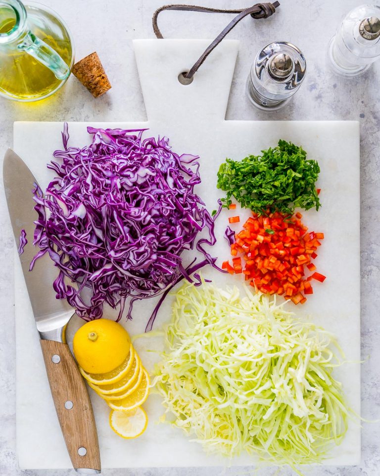 Clean Eating Honey-Lime Salmon + Tangy Cabbage | Clean Food Crush