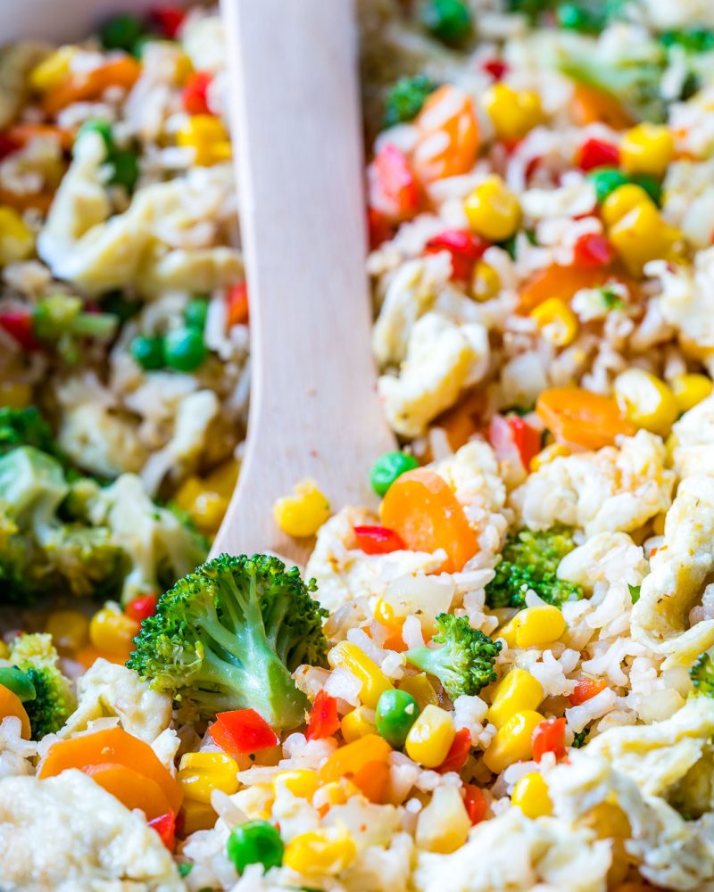 Meatless Monday Veggie-Packed Fried Rice | Clean Food Crush