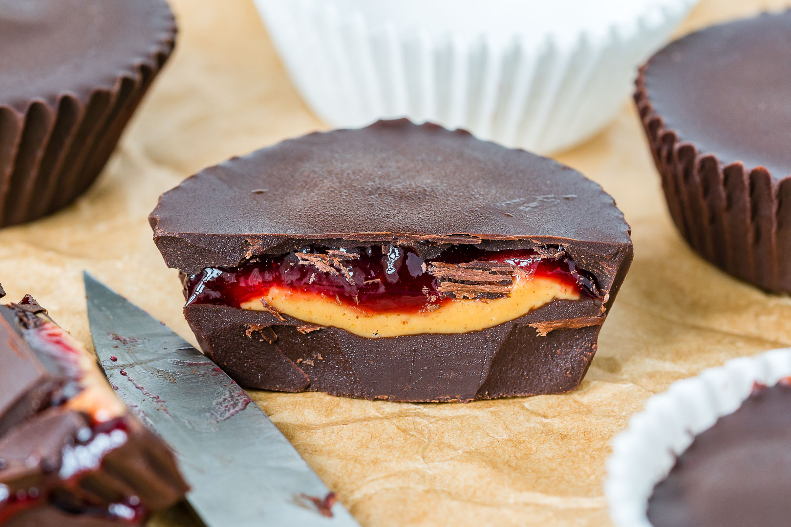 PB & J Chocolate Cups for Clean Eating Chocolate Lovers! | Clean Food Crush