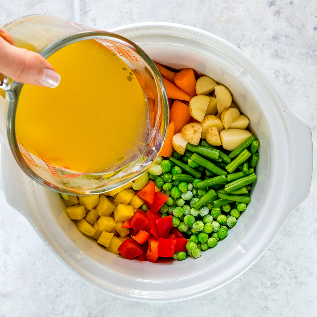 Cold & Flu Nourishing Crockpot Vegetable Soup Recipe | Clean Food Crush