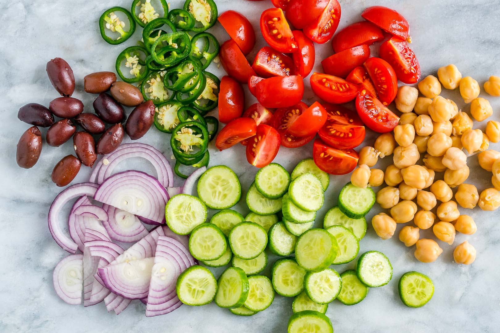 Loaded Greek Chickpea Chopped Salad for Your Clean Eating Goals ...