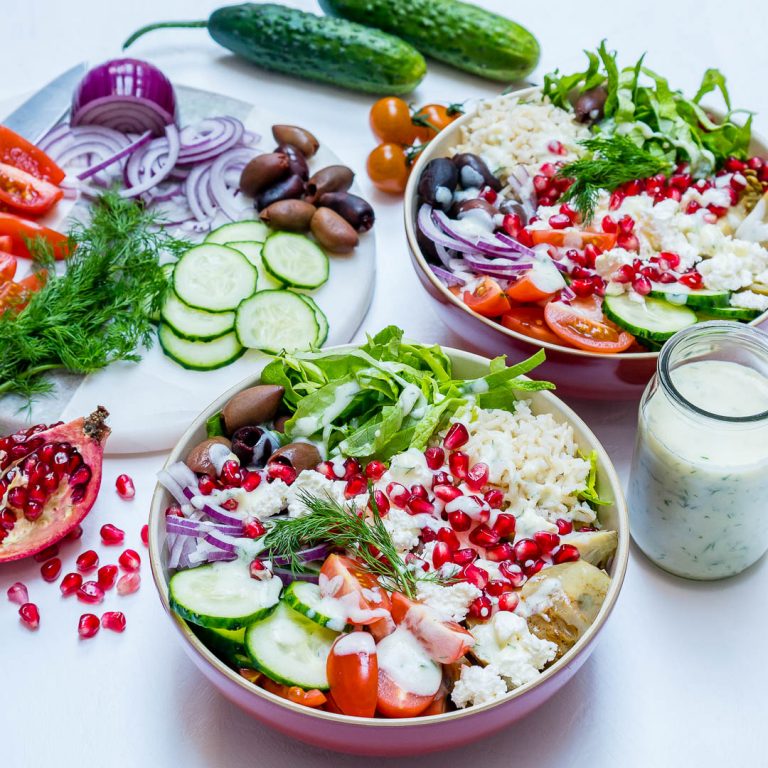 These Mediterranean Green Power Bowls are a Gorgeous Meal Prep idea ...