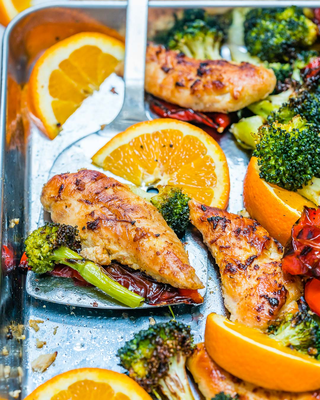 Try This Clean Eating Sheet Pan Orange Ginger Chicken For Dinner 
