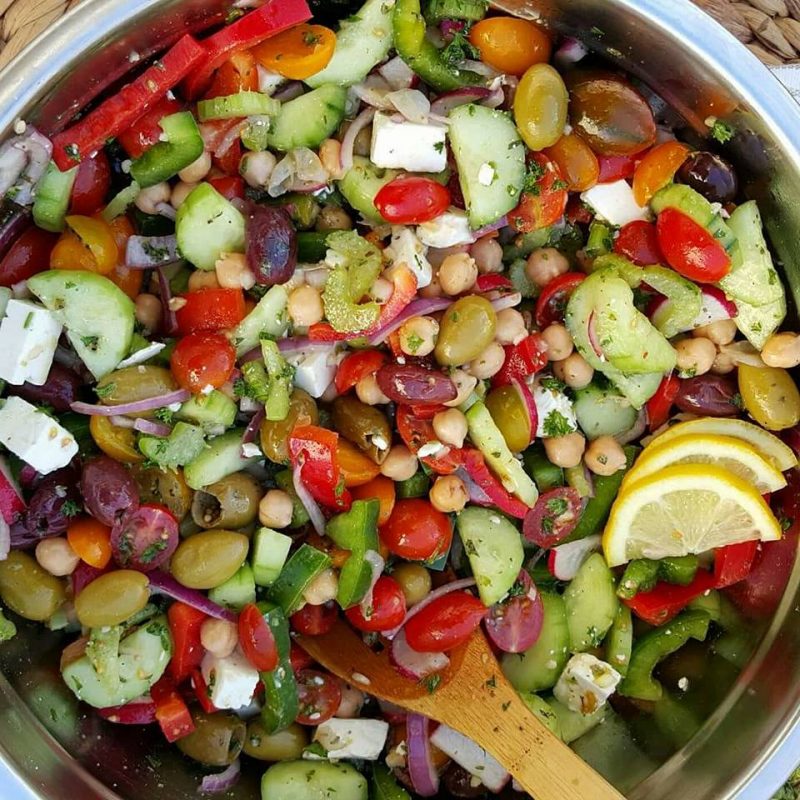 Favorite Things Chopped Salad + Quick Dressing for Clean Eating ...
