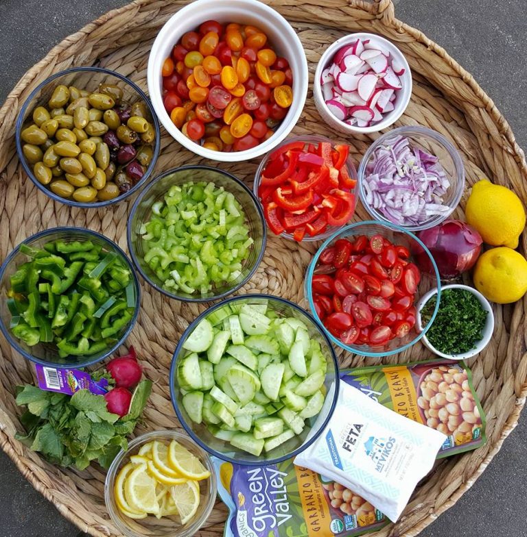 Favorite Things Chopped Salad + Quick Dressing for Clean Eating ...