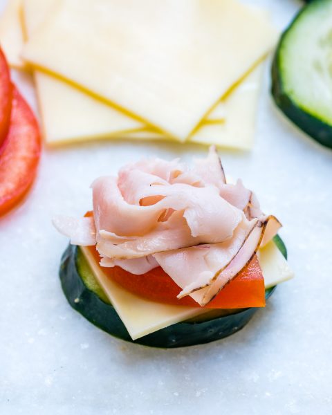 Turkey Cucumber Mini Sandwich Bites Make an Epic Clean Snack! | Clean ...