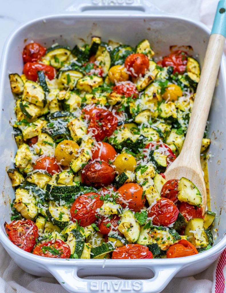 Garlicky Parmesan Zucchini Bake is Perfect for Clean Eating Style ...