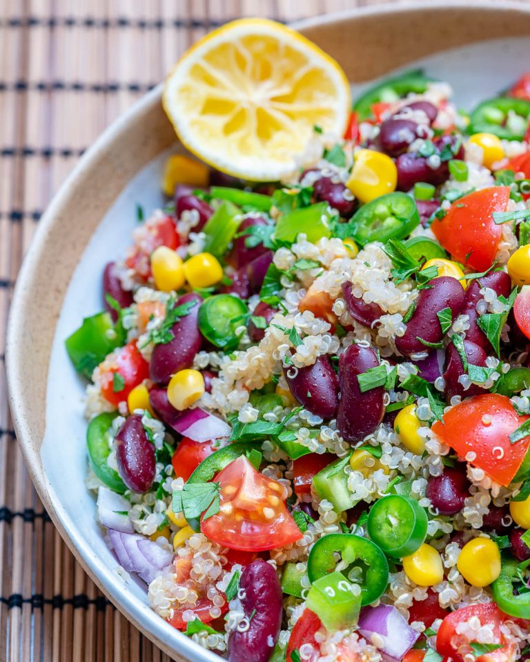 Quinoa Red Bean Veggie Salsa is Super Flavourful and Clean Eating ...