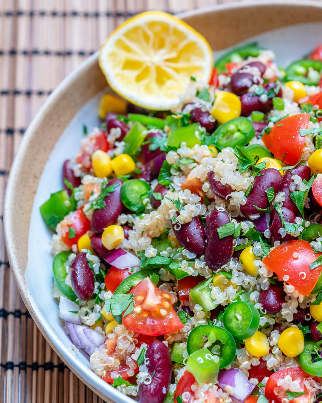 Quinoa Red Bean Veggie Salsa is Super Flavourful and Clean Eating ...