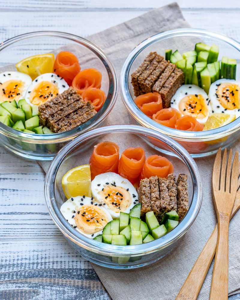 On-the-go Smoked Salmon Protein-Packed Bento Boxes! | Clean Food Crush