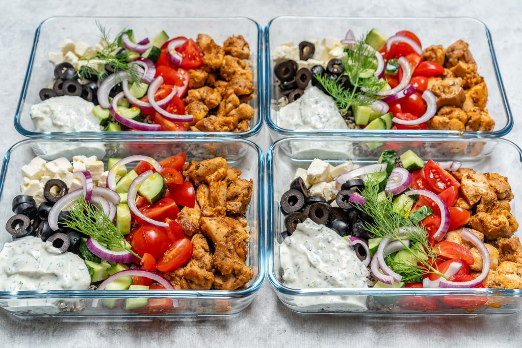 Clean Eating Greek Chicken Meal Prep Bowls! | Clean Food Crush