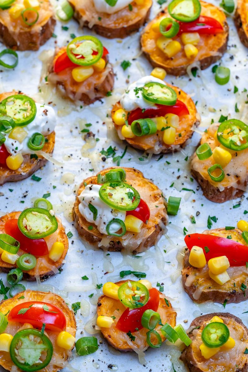 Loaded Sweet Potato Rounds for Clean Eating Party Snacks! | Clean Food ...