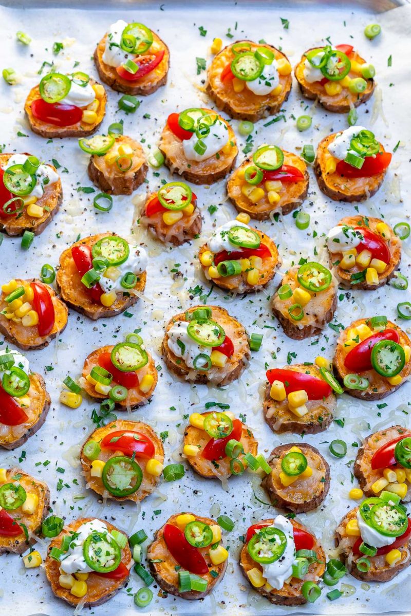 Loaded Sweet Potato Rounds for Clean Eating Party Snacks! | Clean Food ...