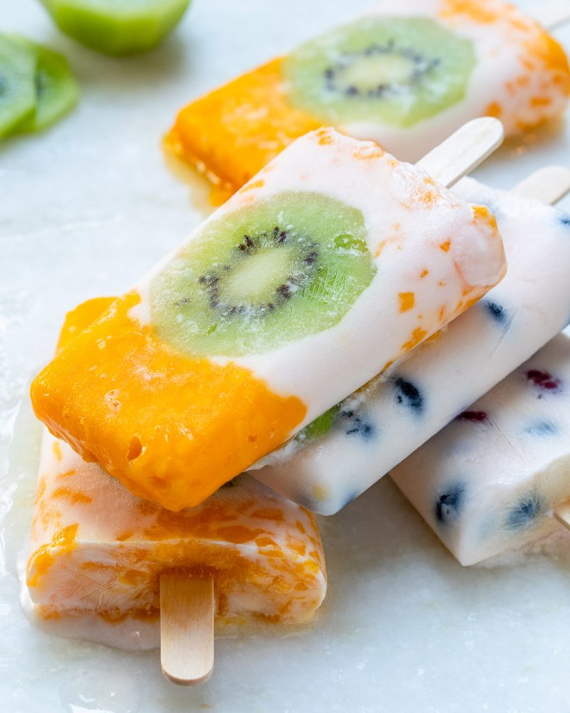 REAL Frozen Yogurt Fruit Pops Make a Yummy Clean Eating Treat! | Clean ...