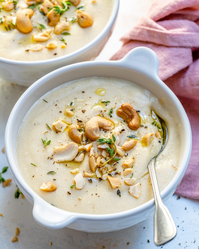 Creamy Cashew Cauliflower Soup for Cozy Clean Eating! | Clean Food Crush