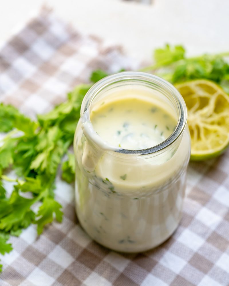 Creamy Cilantro Lime Dressing for Clean Eating! | Clean Food Crush