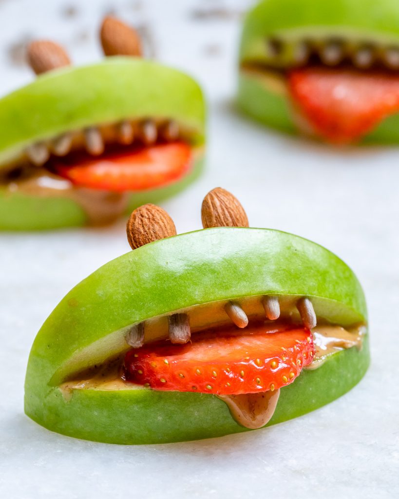 These Halloween PB Apple Monsters are a Super Fun and Creative Treat ...