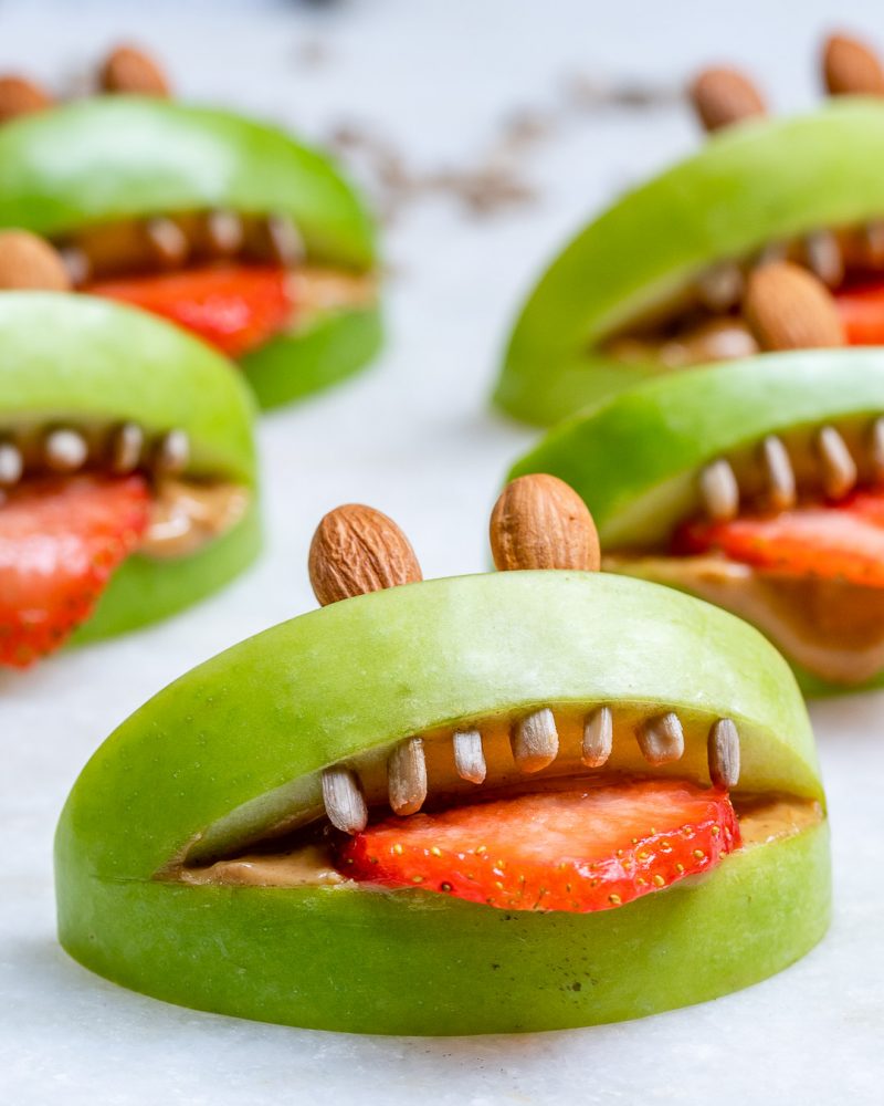 These Halloween PB Apple Monsters are a Super Fun and Creative Treat ...