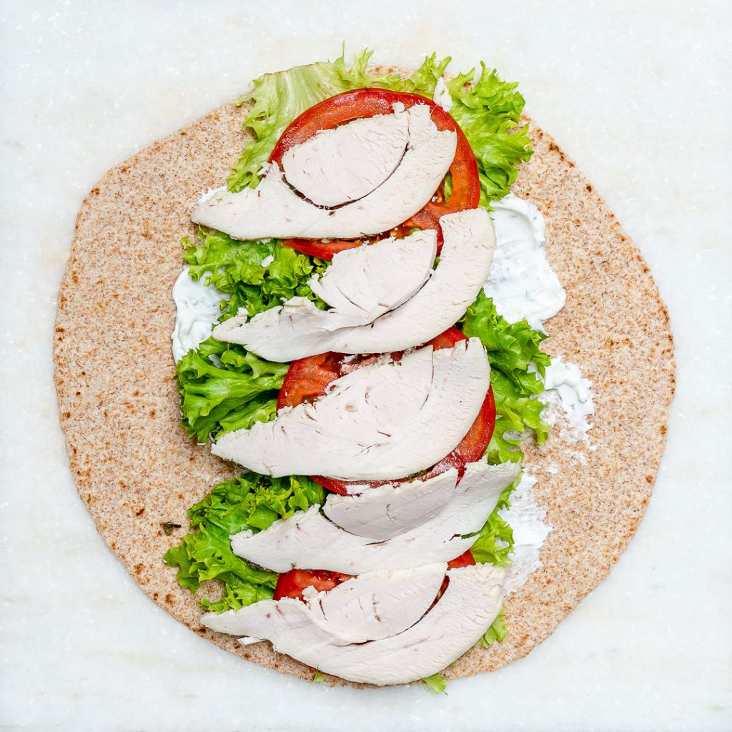 Leftover Tangy Turkey Ranch Club Wraps for Clean Eating! | Clean Food Crush