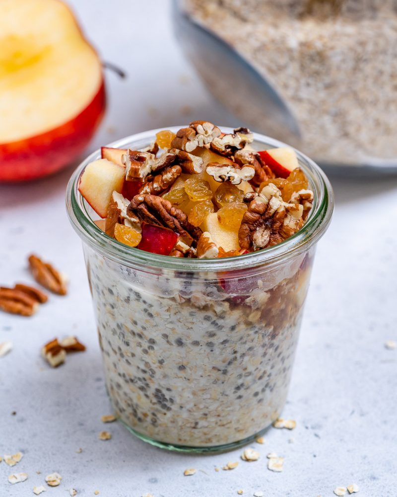 Clean Eating Overnight Oats 4 Ways for Breakfast Meal Prep! | Clean ...