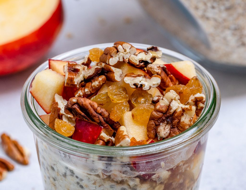 Clean Eating Overnight Oats 4 Ways for Breakfast Meal Prep! | Clean ...