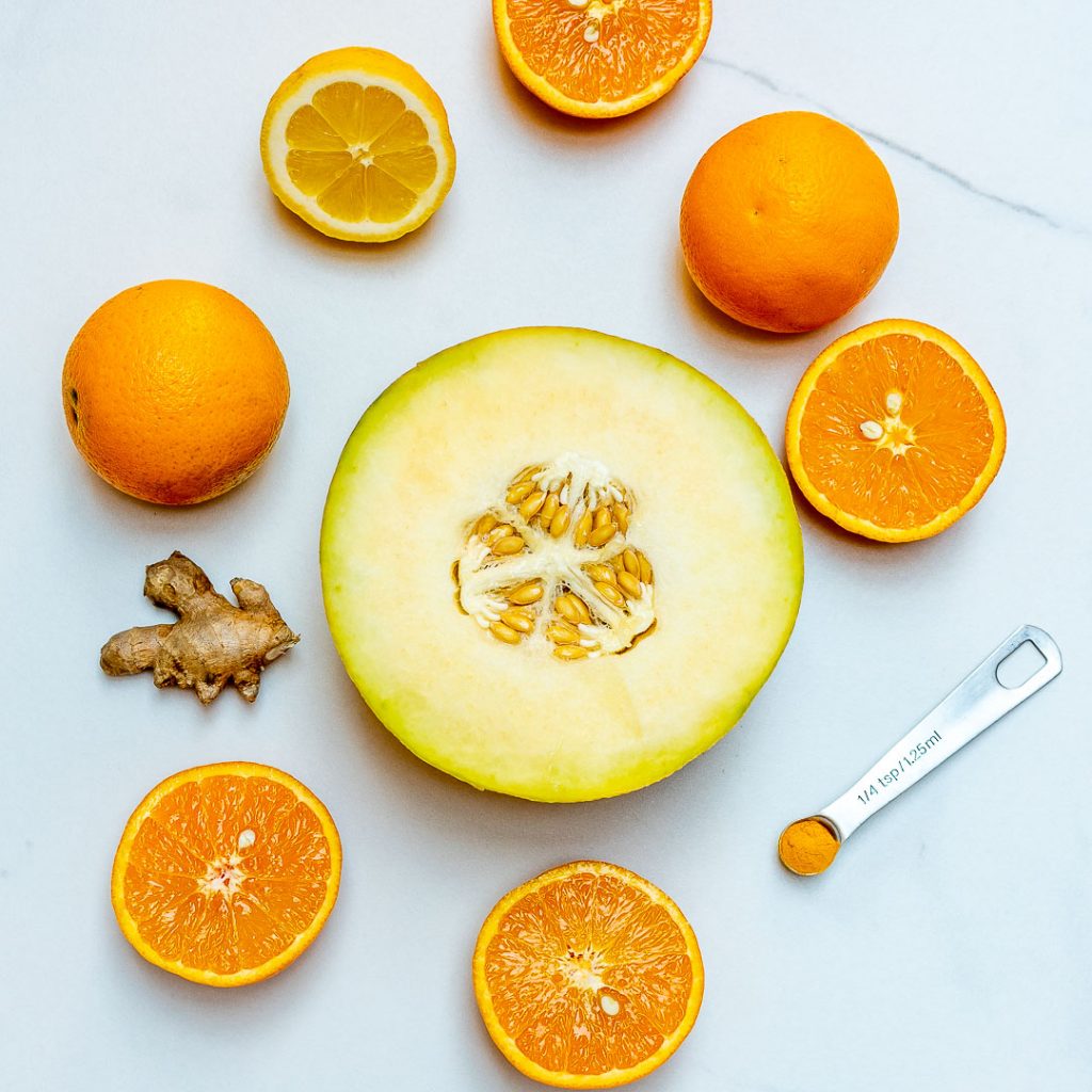 Rachel’s Healing Cantaloupe Orange Ginger Turmeric Juice to Beat the ...