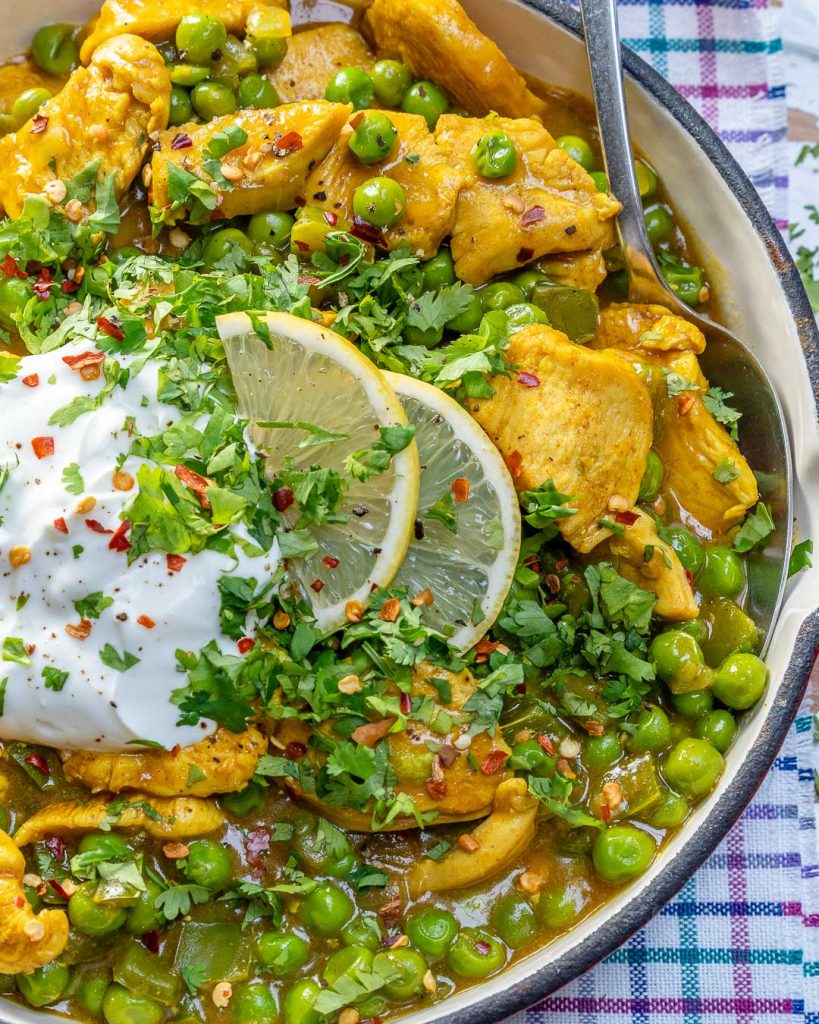 Green Chicken Curry for a FAST Clean Eating Dinner Idea! | Clean Food Crush