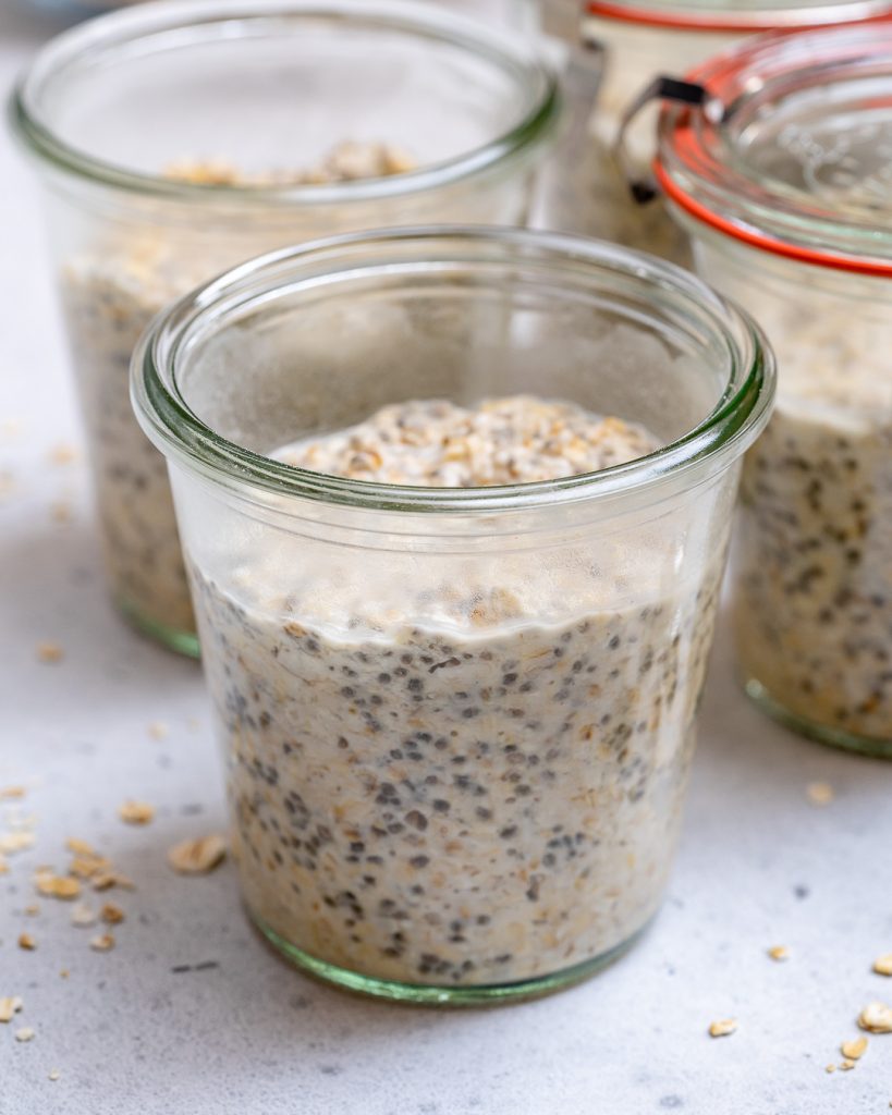 Clean Eating Overnight Oats 4 Ways for Breakfast Meal Prep! | Clean ...