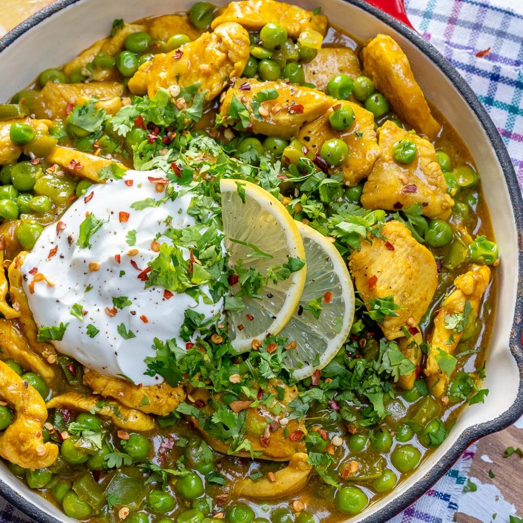 Green Chicken Curry for a FAST Clean Eating Dinner Idea! | Clean Food Crush