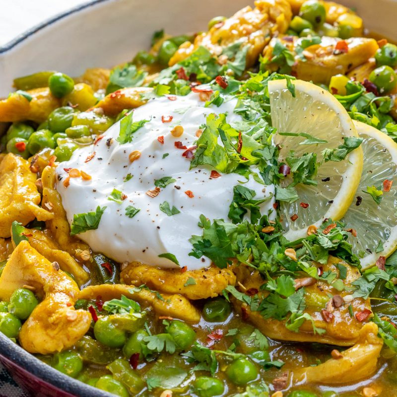 Green Chicken Curry for a FAST Clean Eating Dinner Idea! | Clean Food Crush